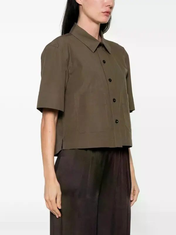 MARGARET HOWELL Pocket Cropped Shirt