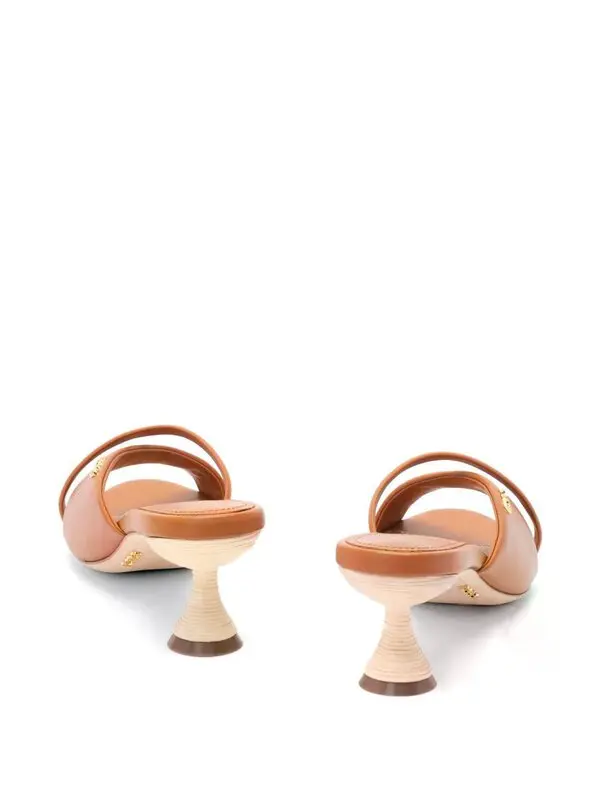 Rodo Twisted Strap Sandals - Brown