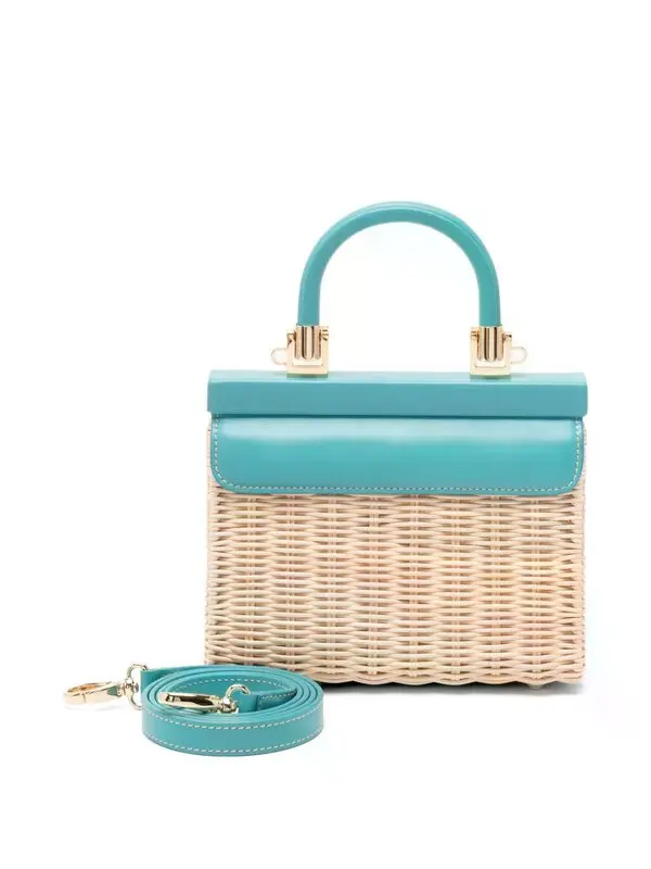 Rodo Wicker Tote Bag - Neutrals