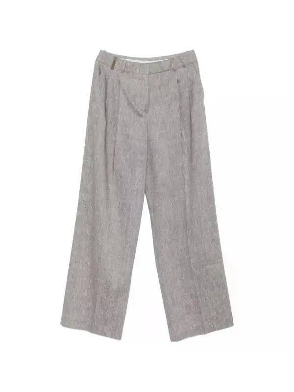 Peserico Pleated Trousers - Grey