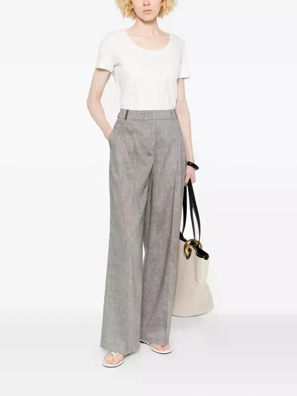 Peserico Pleated Trousers - Grey