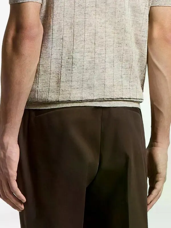 Peserico Zip Polo - Neutrals