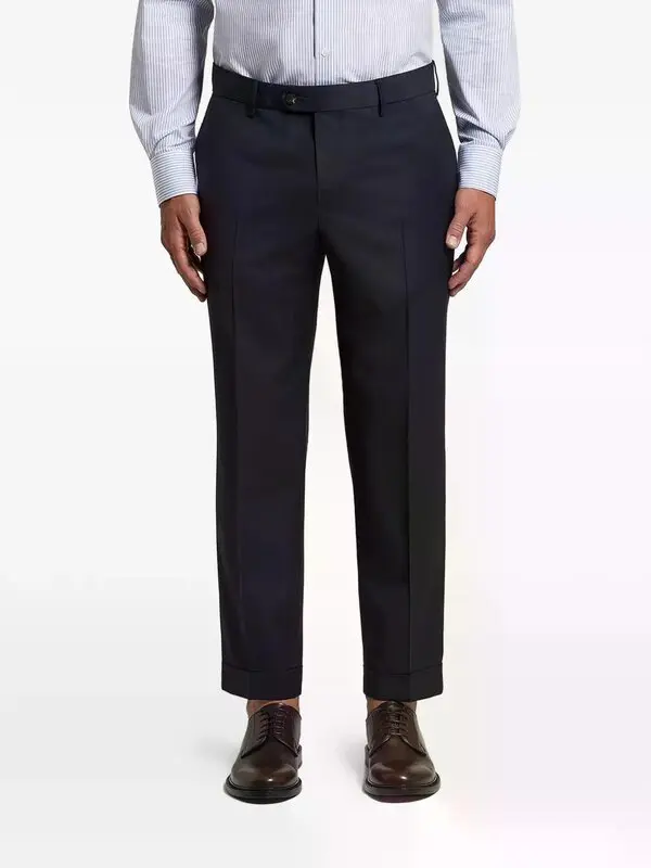 Peserico Wool Trousers - Blue