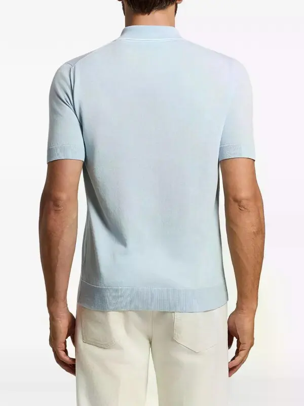 Peserico Buttoned Polo - Blue