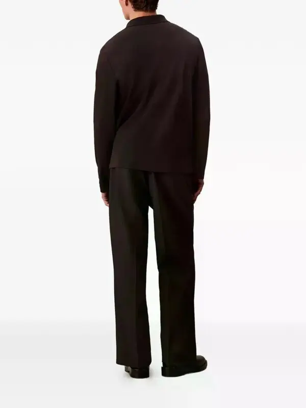 Calvin Klein Long-sleeve Polo Shirt - Brown