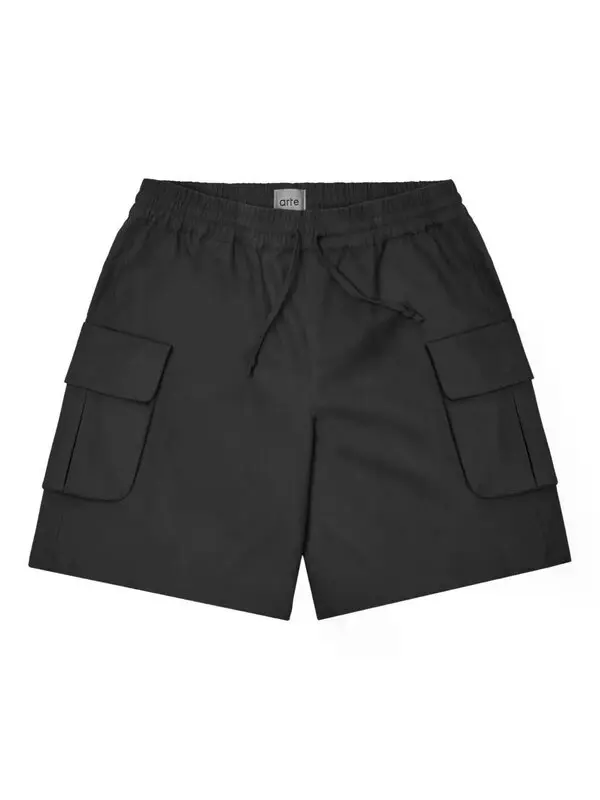 ARTE ANTWERP Pocket Drawstring-fastening Shorts - Black