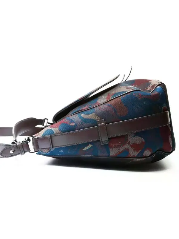Dior 2021-2022 Peter Doig Canvas Shoulder Bag - Blue