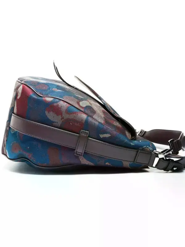 Dior 2021-2022 Peter Doig Canvas Shoulder Bag - Blue