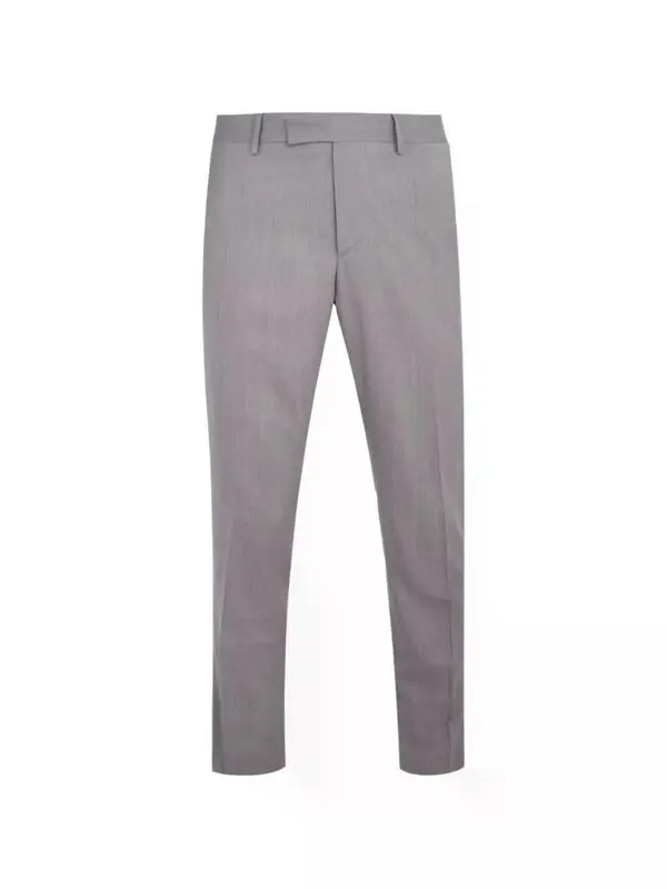 LARDINI Buttoned Wool Trousers - Grey