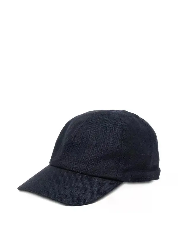 N.peal Herringbone Cap - Blue