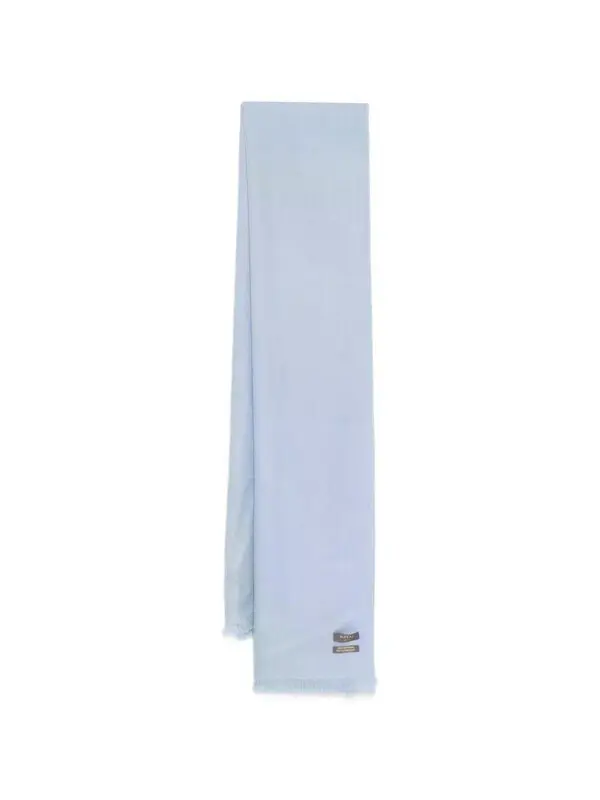N.peal Fringed Pashmina Shawl - Blue
