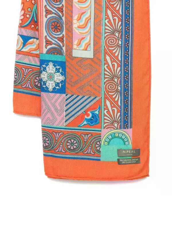 N.peal Printed Foulard