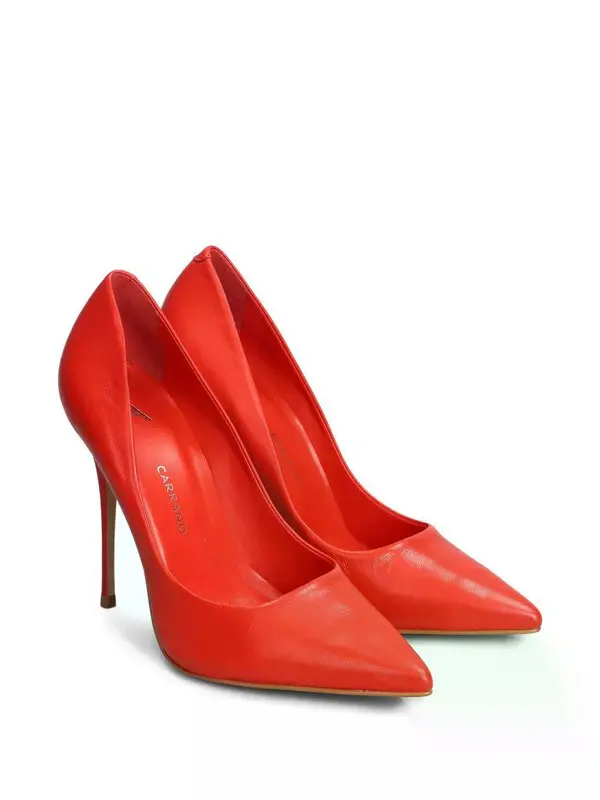 ANDREA CARRANO Leather Pumps - Red