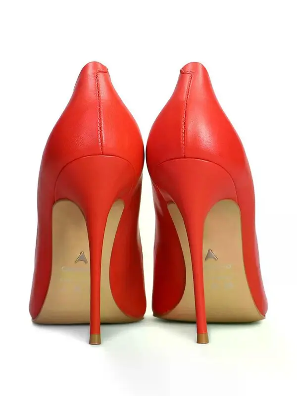 ANDREA CARRANO Leather Pumps - Red