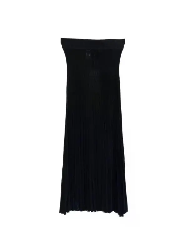 N.peal Pleated Midi Skirt - Blue