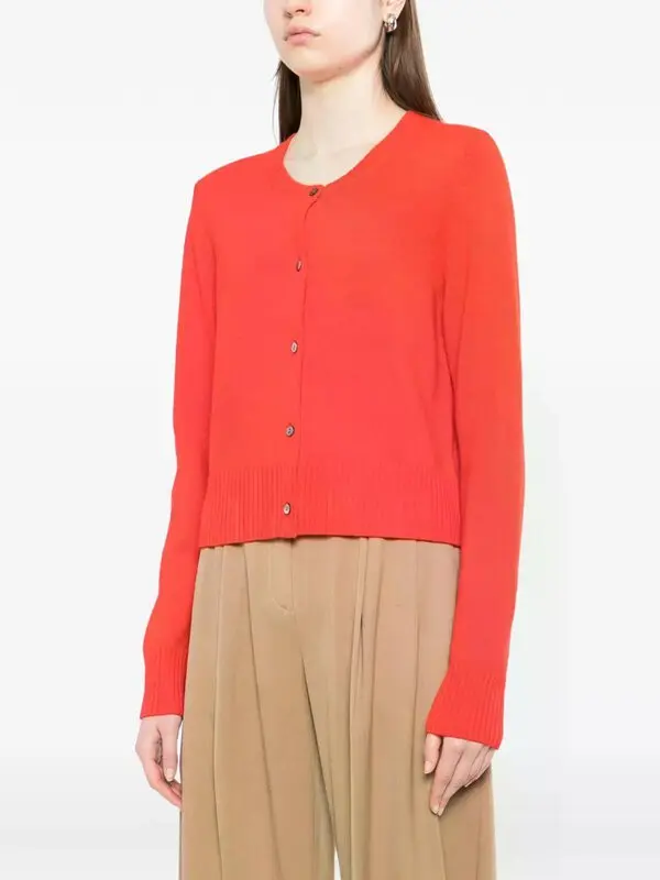 N.peal Round Neck Long-sleeve Cardigan