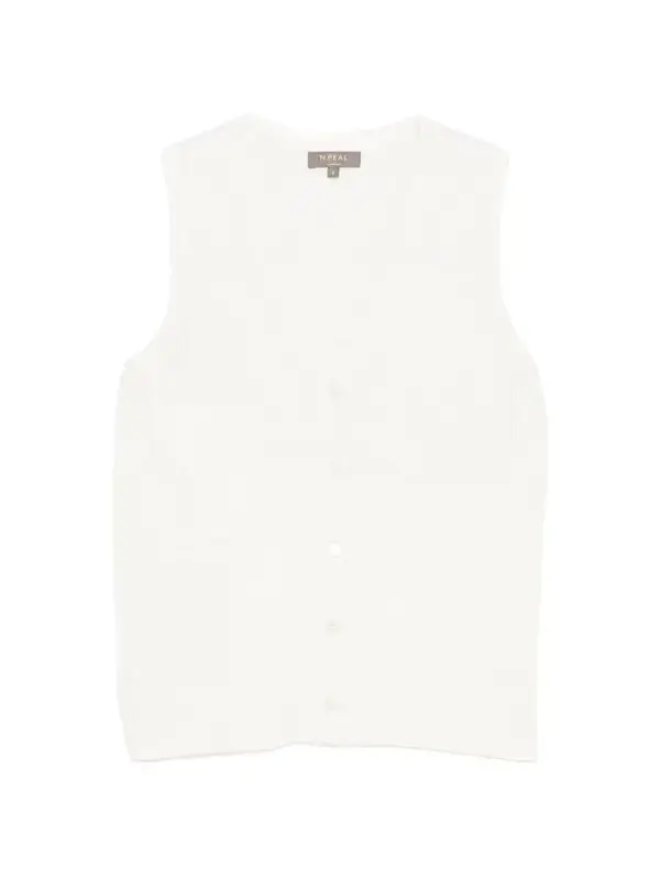 N.peal Selene V-neck Tank Top - White