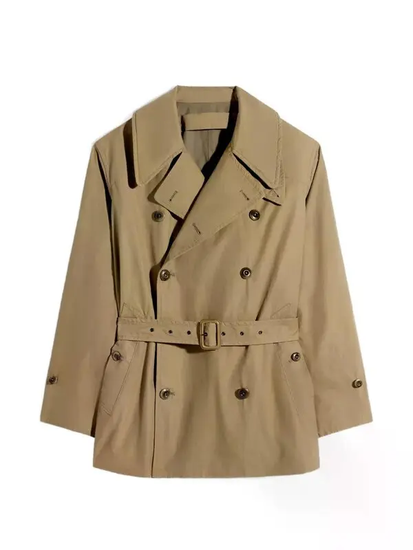 LEMAIRE Lemiare Cropped Trench In Ventile® Cotton - Green