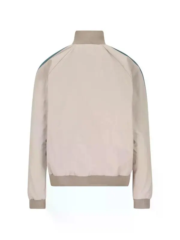Miu Miu Striped Zip-up Jacket - Neutrals