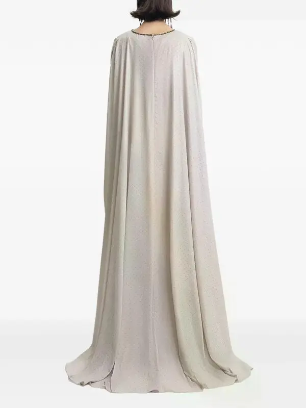 GEMY MAALOUF Beaded-neckline Maxi Kaftan