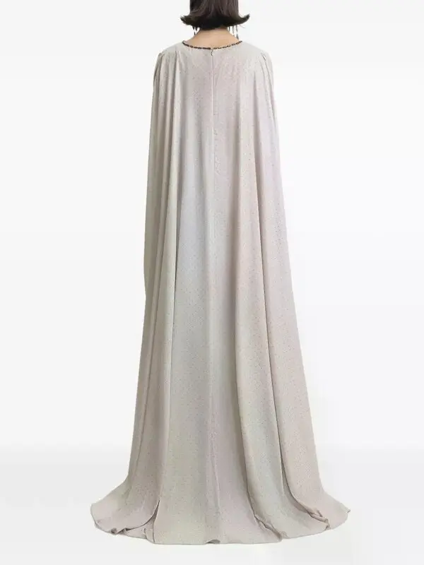 GEMY MAALOUF Beaded-neckline Maxi Kaftan