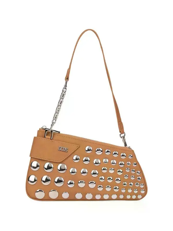 Gcds Comma Notte Shoulder Bag - Brown
