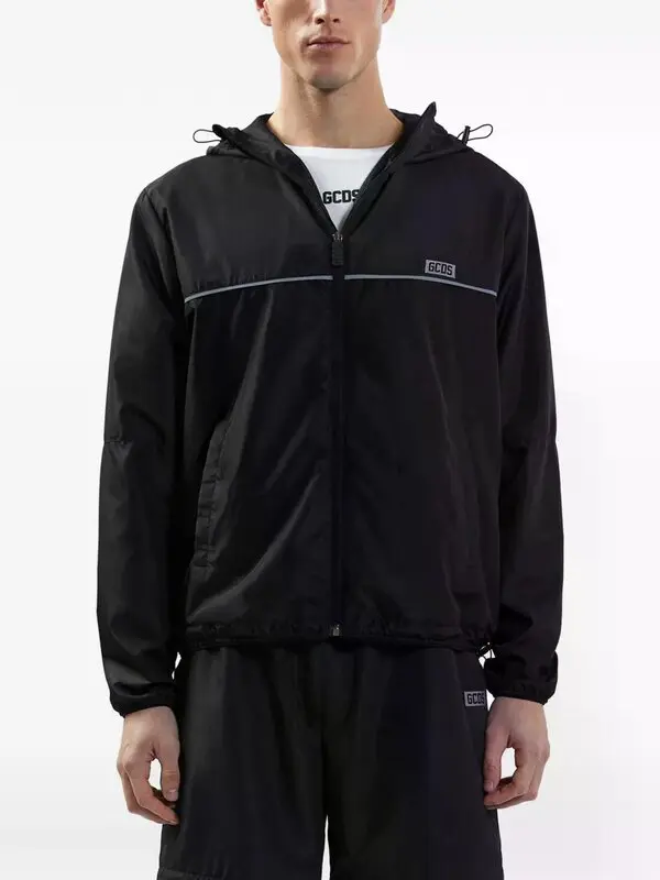 Gcds Zip-up Hooded Jacket