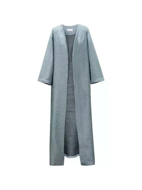 GEMY MAALOUF Open Loose-cut Coat - Blue