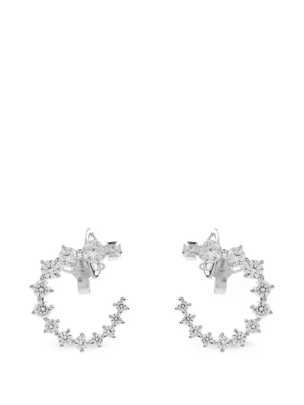 VIVIENNE WESTWOOD Embellished Drop Earrings - Silver
