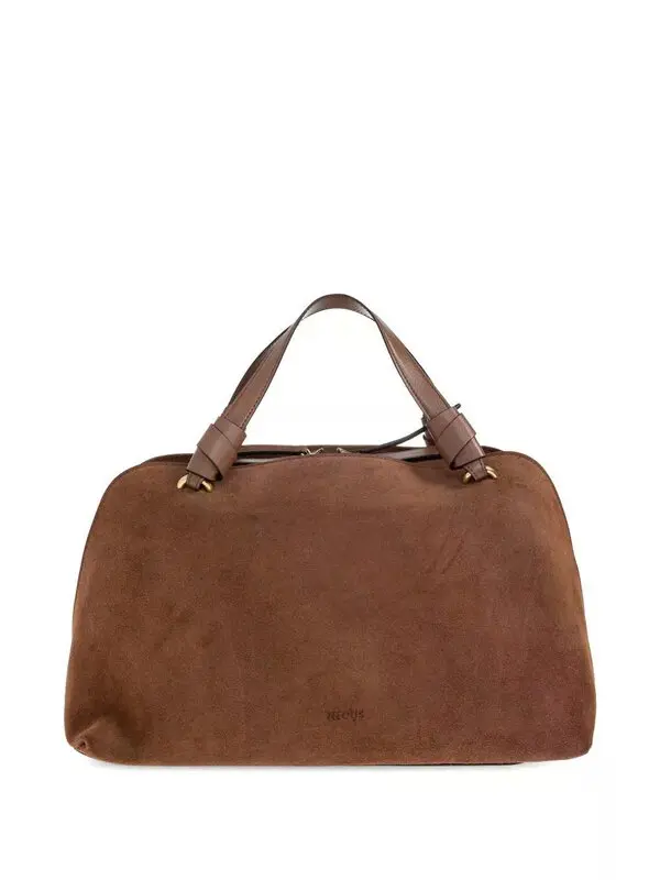 NEOUS Handle Suede Tote Bag - Brown
