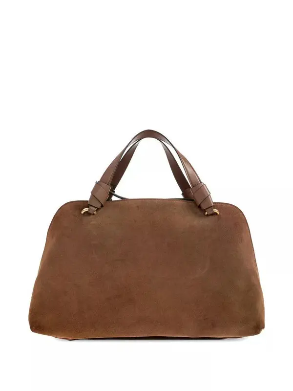 NEOUS Handle Suede Tote Bag - Brown