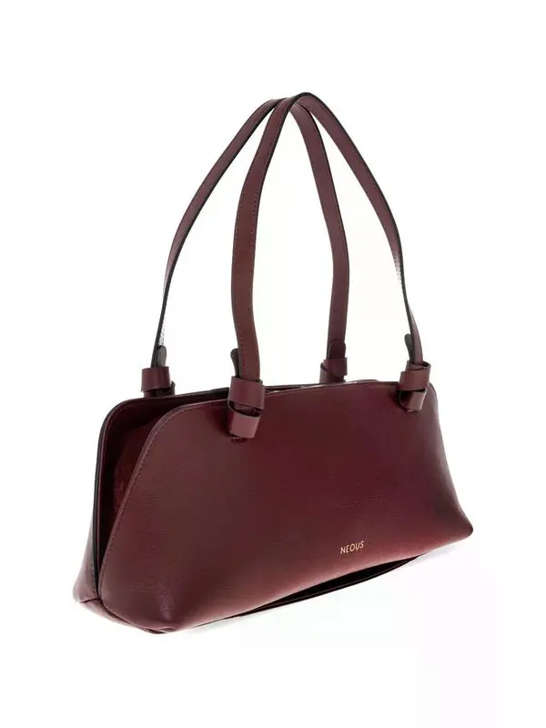 NEOUS Scorpius Knot Leather Shoulder Bag - Brown