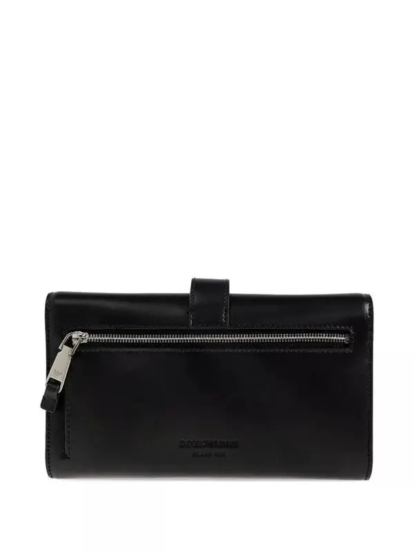 Emporio Armani Strap Chain Wallet - Black