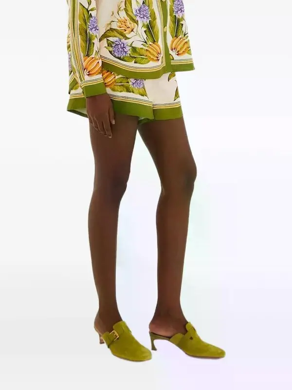 Farm Rio Floral-print Shorts - Neutrals