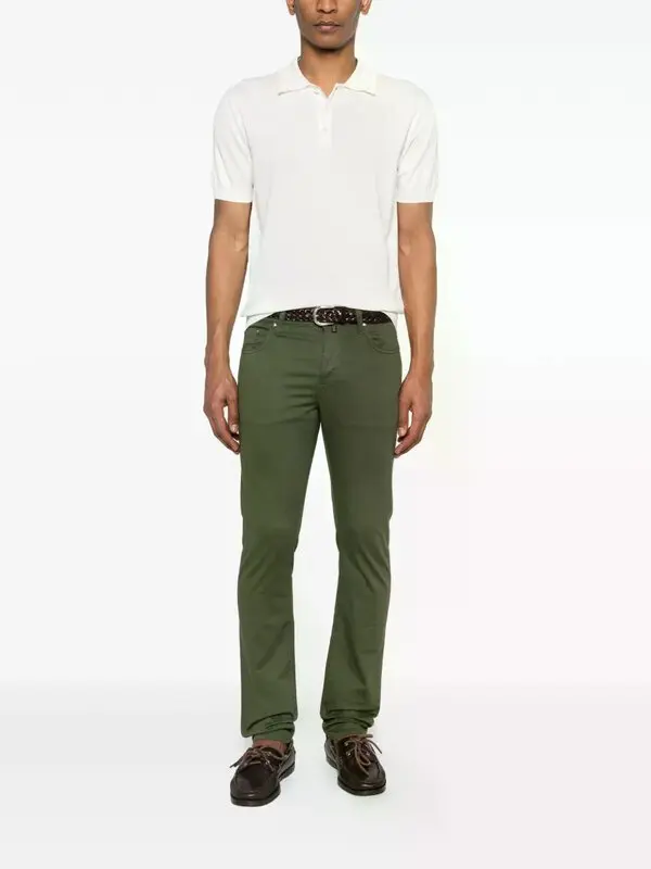 Jacob Cohen Five-pocket Trousers With Stud Detail