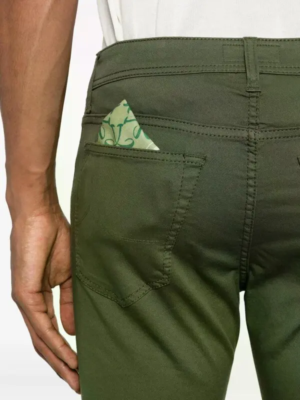 Jacob Cohen Five-pocket Trousers With Stud Detail