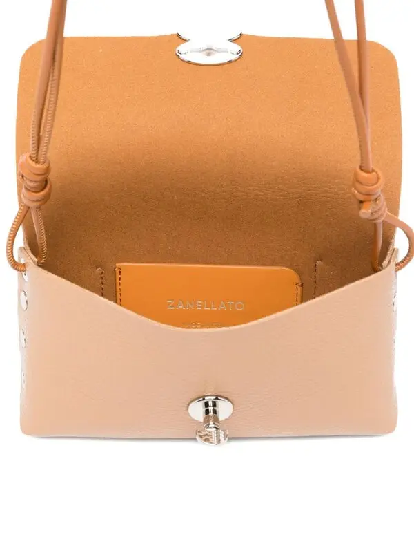 ZANELLATO Lettera Daily Leather Clutch - Brown