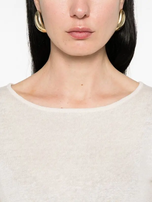 BASE Linen And Cotton-blend Sweater - Beige