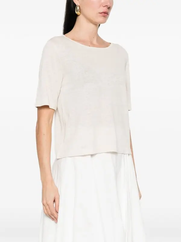 BASE Linen And Cotton-blend Sweater - Beige