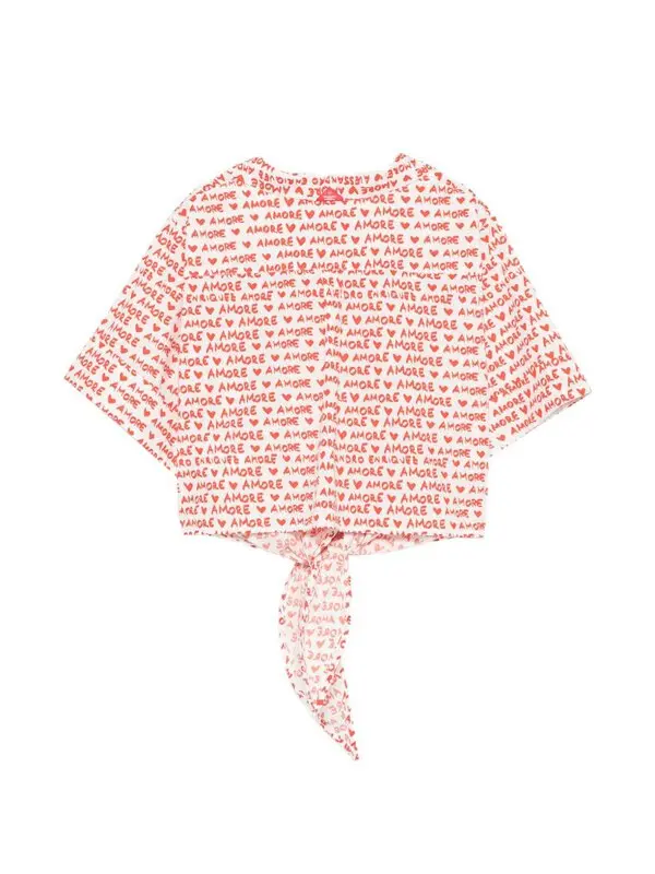 ALESSANDRO ENRIQUEZ Printed Cotton Shirt - Red