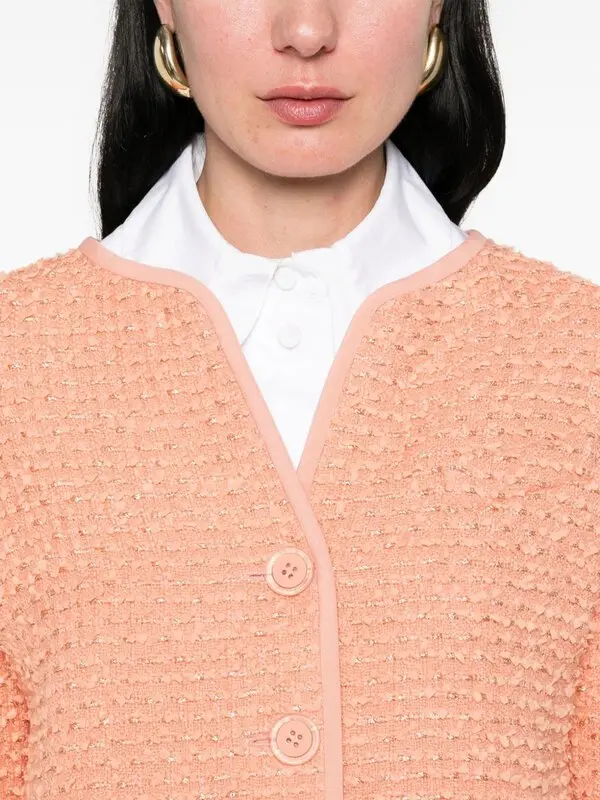Emporio Armani Wool Blend Jacket - Pink