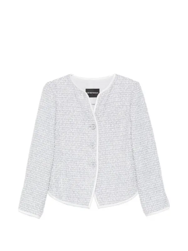 Emporio Armani Wool Blend Jacket - Grey