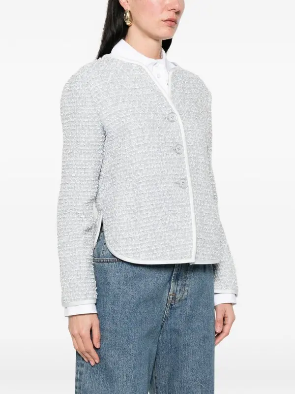 Emporio Armani Wool Blend Jacket - Grey