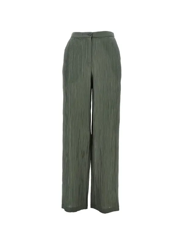 Emporio Armani Crepe Trousers - Green