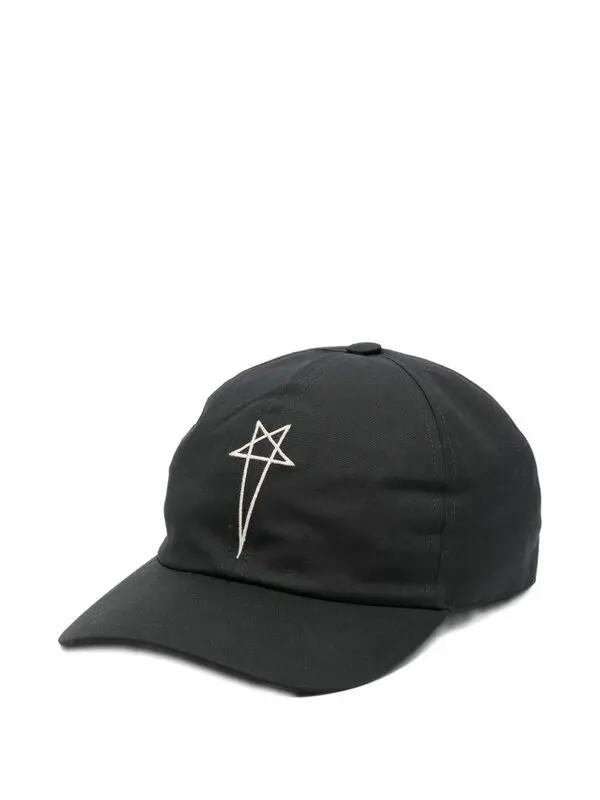 Rick Owens Embroidered Baseball Cap - Black