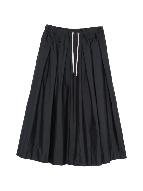 Max Mara Cotton Midi Skirt - Blue