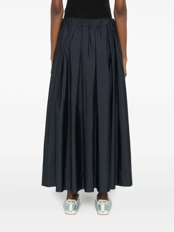 Max Mara Cotton Midi Skirt - Blue