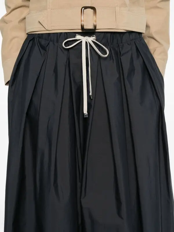 Max Mara Cotton Midi Skirt - Blue