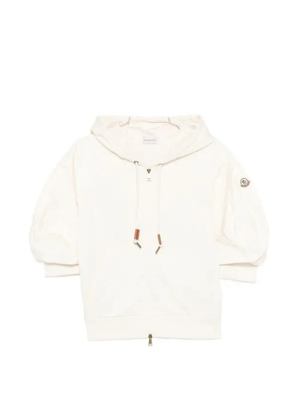 Moncler Hooded Cardigan - White