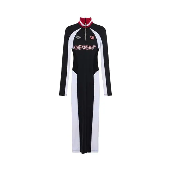 Off-White Tech Jersey Midi Dress
